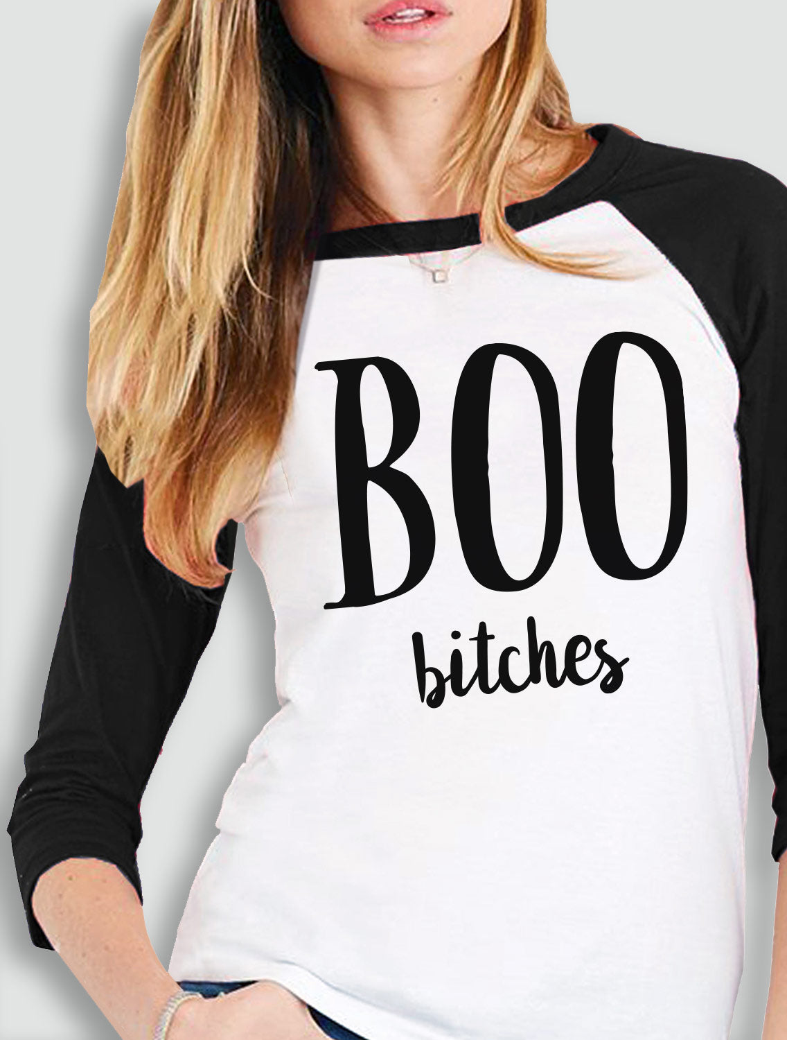 BOO B*tches Halloween Baseball Tee - Pick Color – NobullWoman Apparel