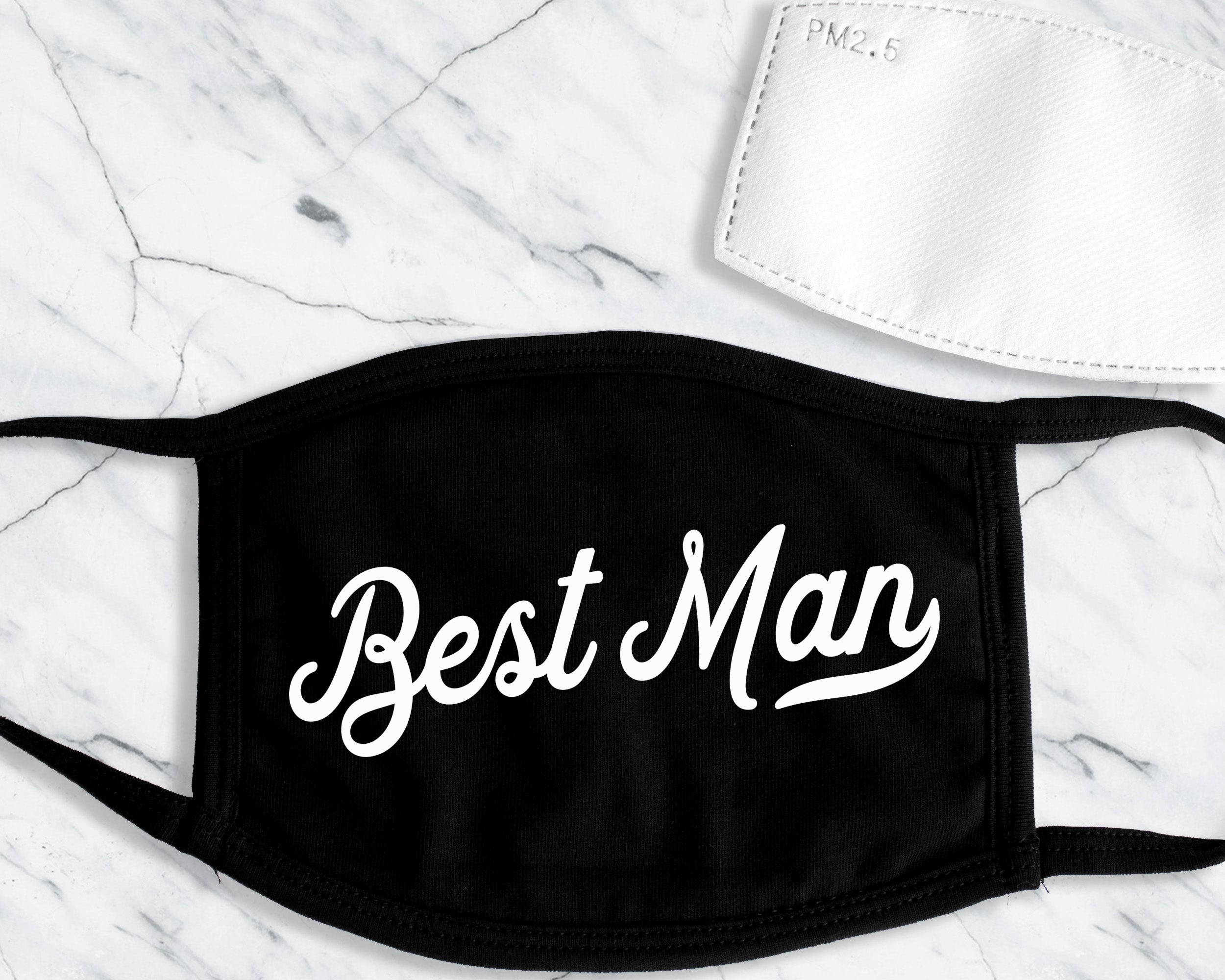 GROOM & GROOMSMEN Face Masks with Filter Pocket and 1 Filter ...